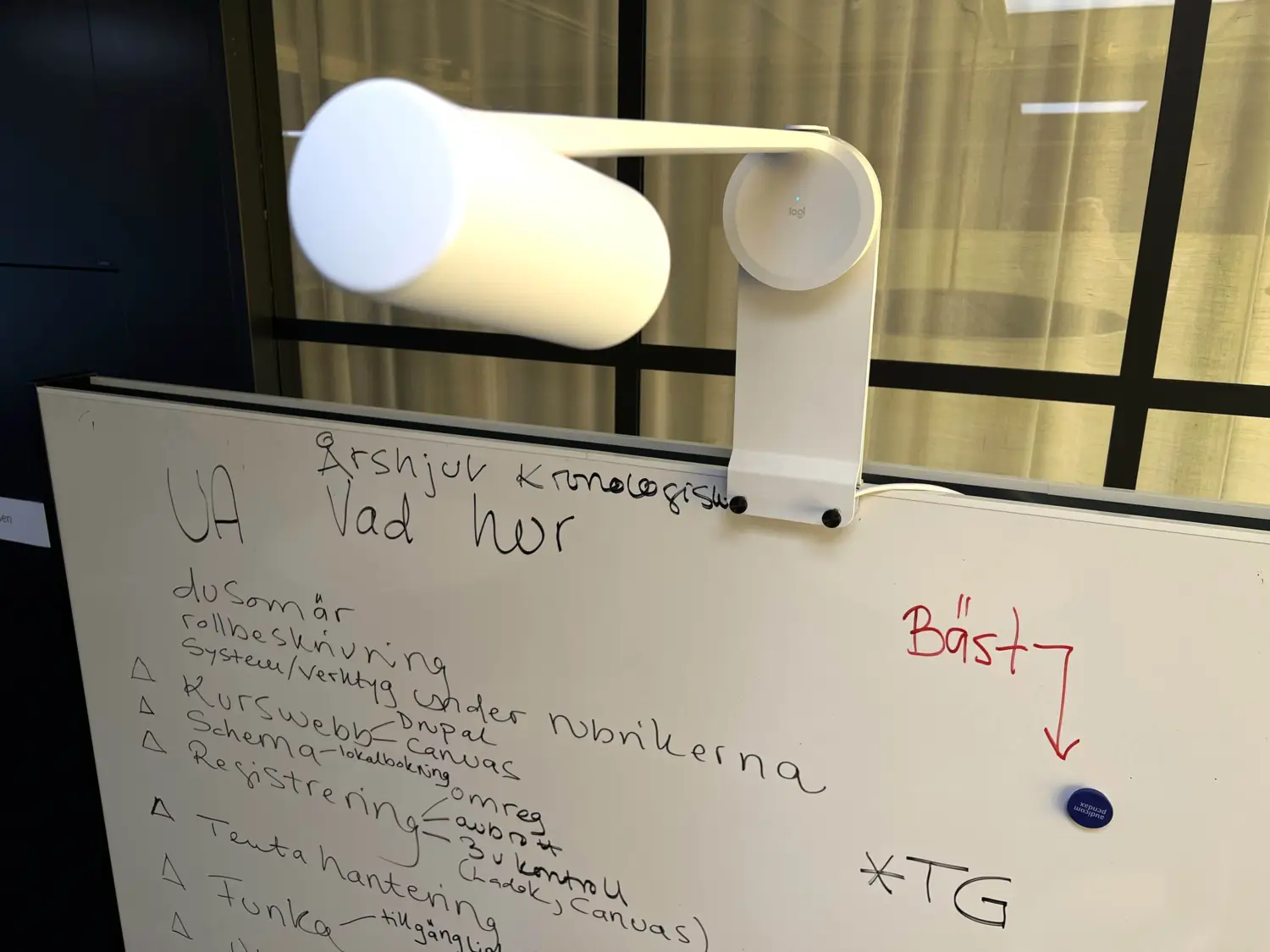 Whiteboard camera: Logitech Scribe | Staff Portal